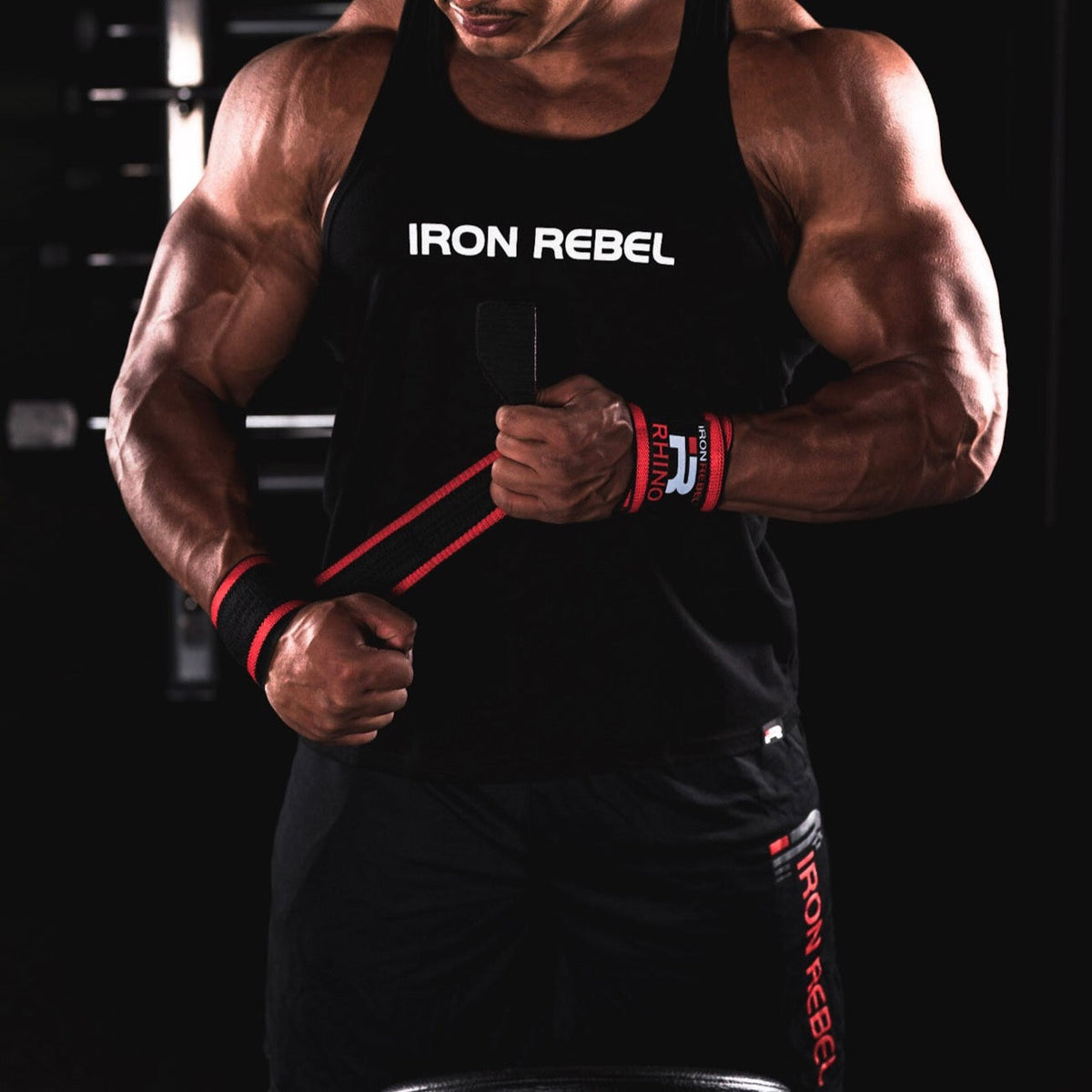 Rebel Wrist Wraps (Black/Red) – Iron Rebel Canada